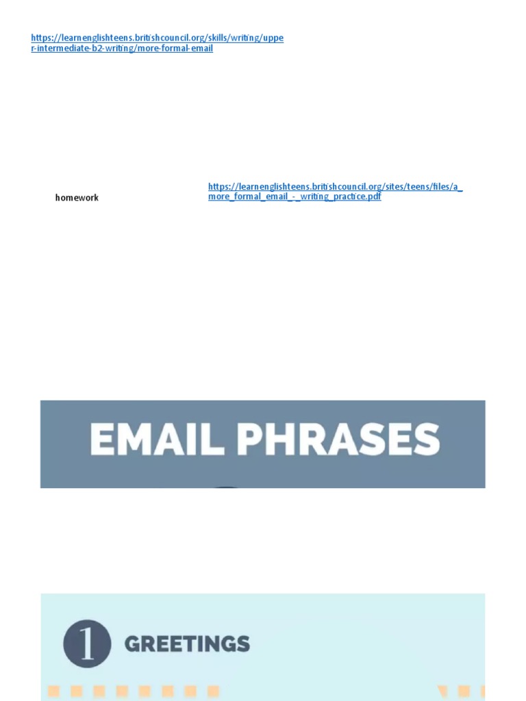 Writing A Formal Email | PDF | Social Science