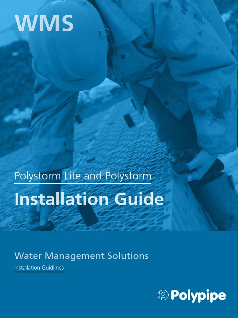 Installation Guide: Polystorm Lite and Polystorm | PDF | Pipe (Fluid ...