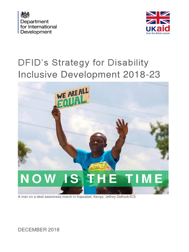 Now Is The Time: DFID's Strategy For Disability Inclusive Development ...