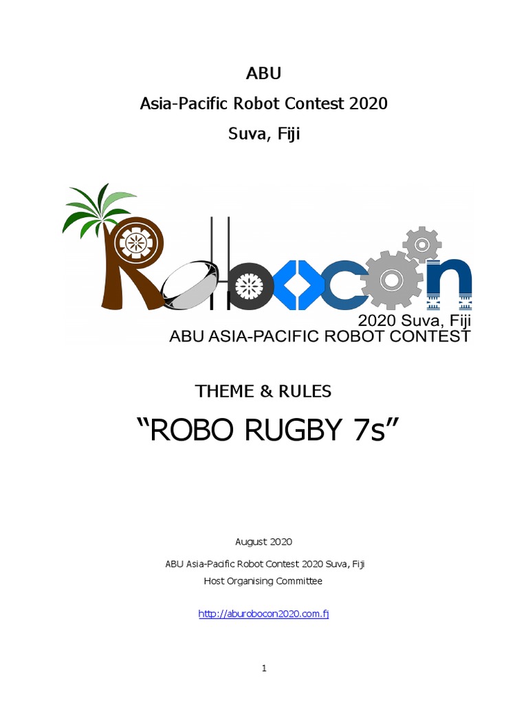 "Robo Rugby 7S": ABU Asia-Pacific Robot Contest 2020 Suva, Fiji | PDF ...