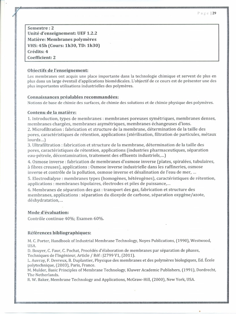 Polycope Membranes Polymères | PDF