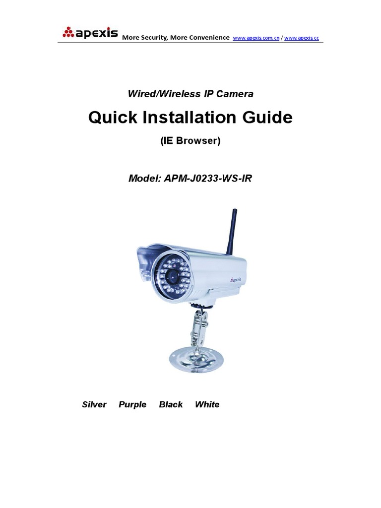 Quick Installation Guide - APM-J0233-WS-IR | PDF | Wireless Lan ...
