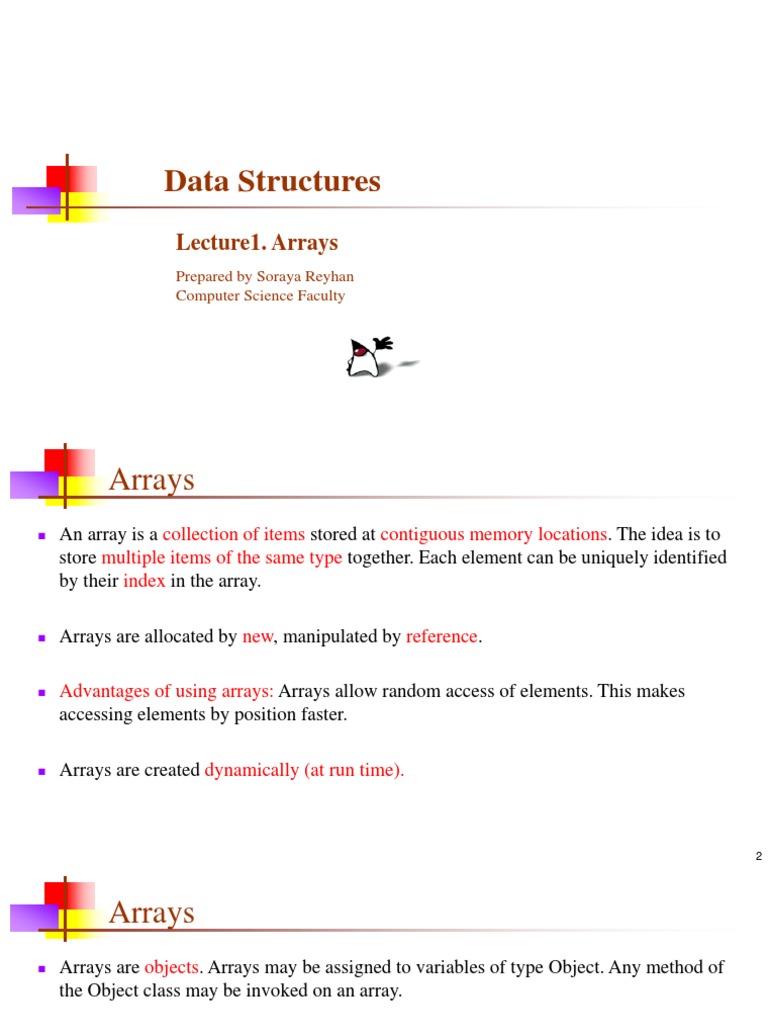 Data Structures: Lecture1. Arrays | PDF | Array Data Structure | Data Type