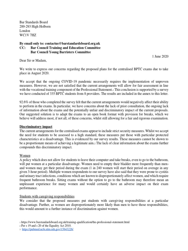 BSB Letter | PDF | Urinary Tract Infection | Test (Assessment)