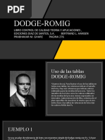 LAS TABLAS de DODGE-ROMING Control Estadistico de La Calidad. | PDF ...
