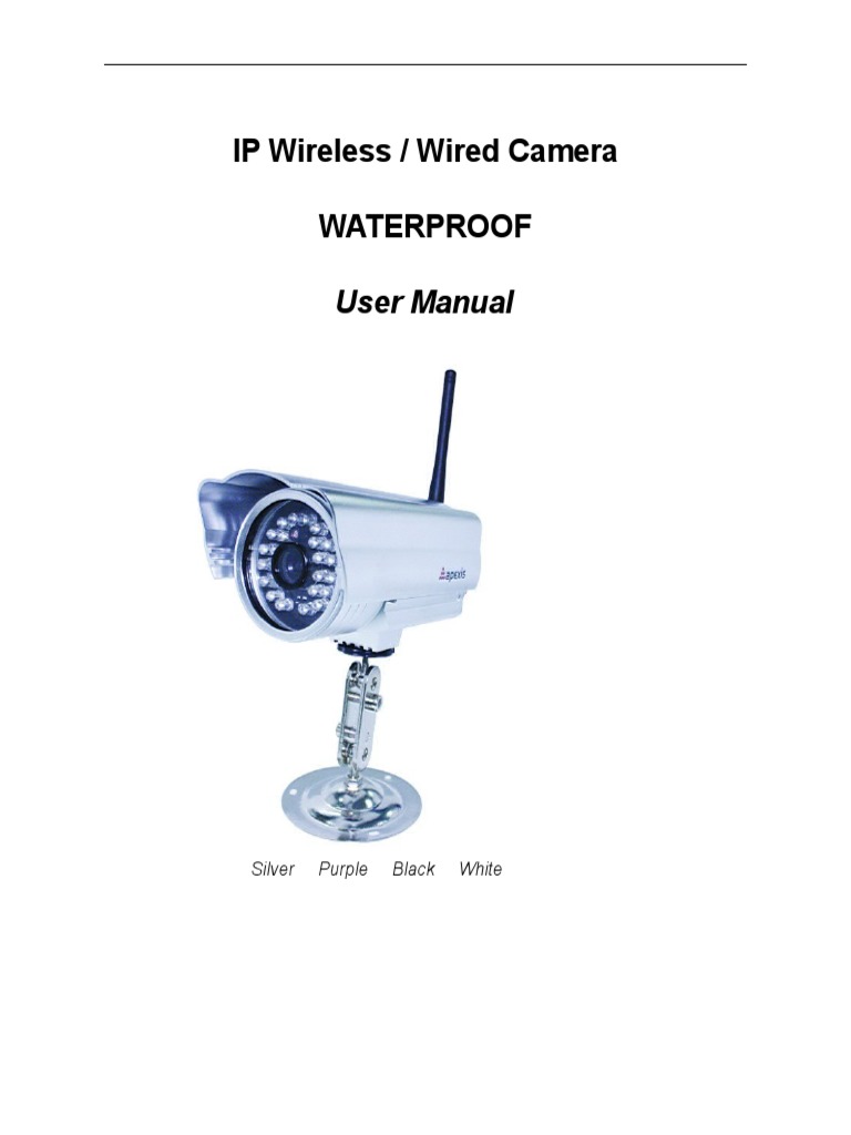 IP Wireless / Wired Camera Waterproof: User Manual | PDF | Ip Address ...
