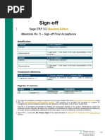 Client Acceptance and Sign Off Form | PDF