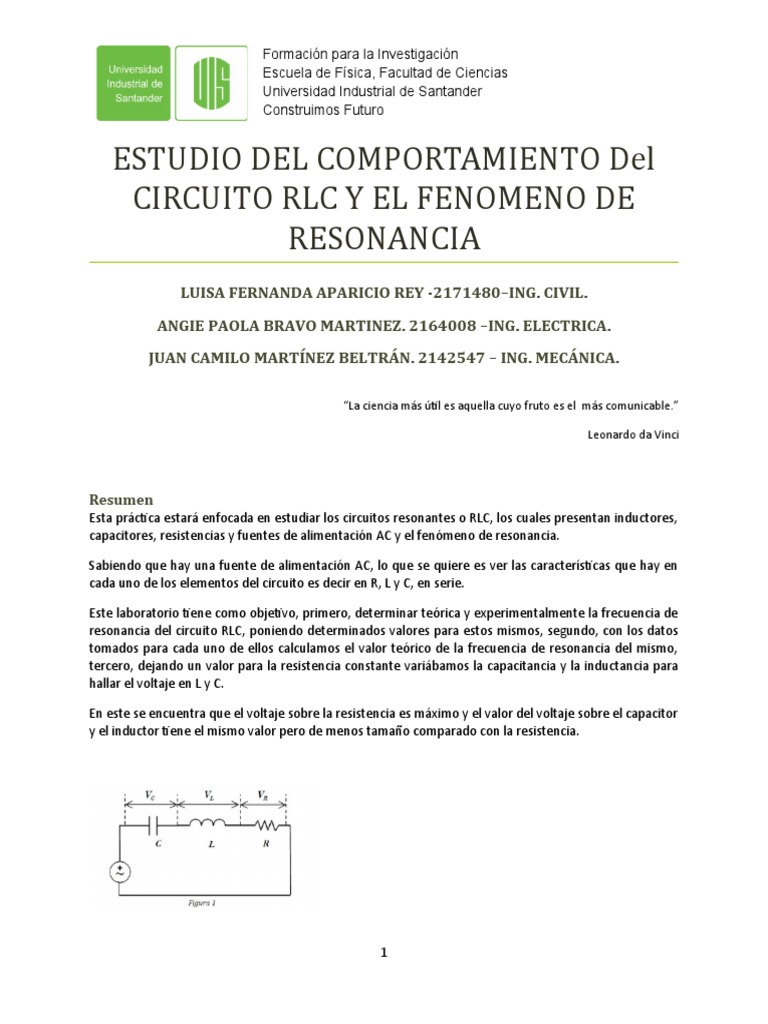 LABORATORIO I 9 Ondas Final | PDF | Resistencia Eléctrica y Conductancia | Condensador