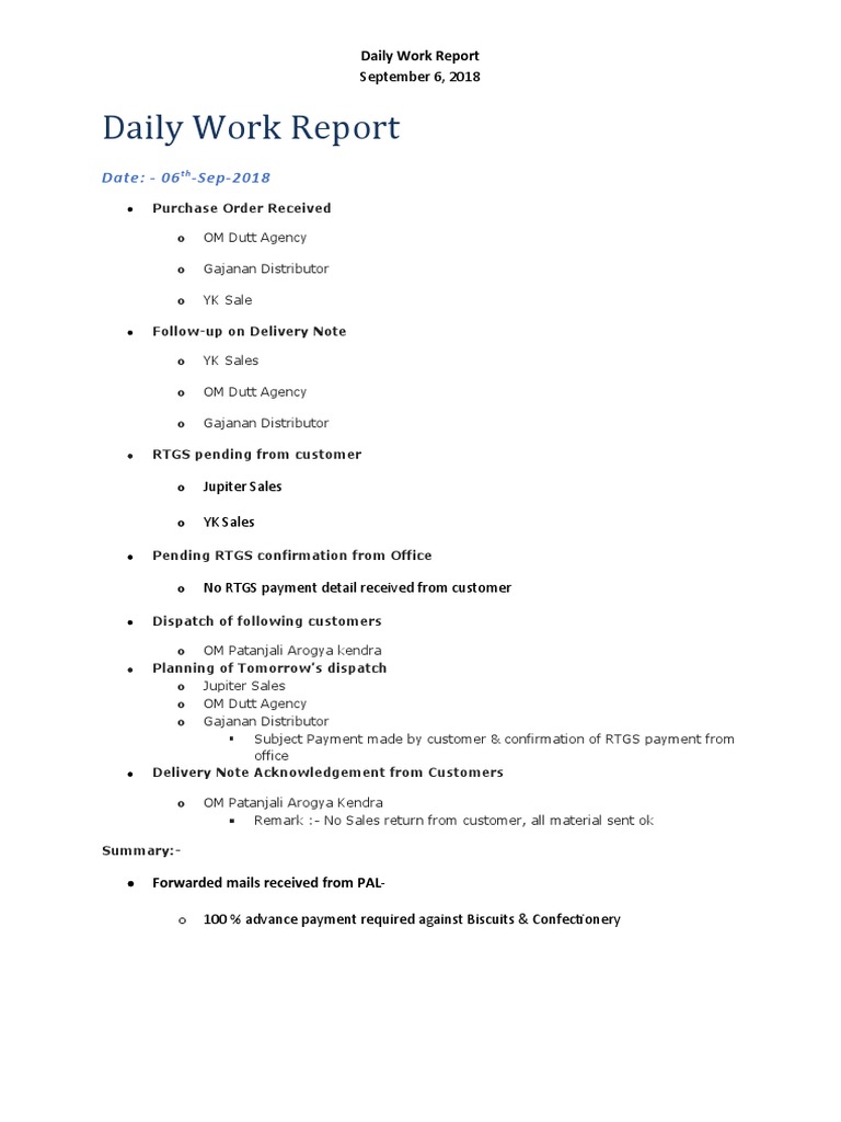 Daily Business Operations Update | PDF | Money | Economies