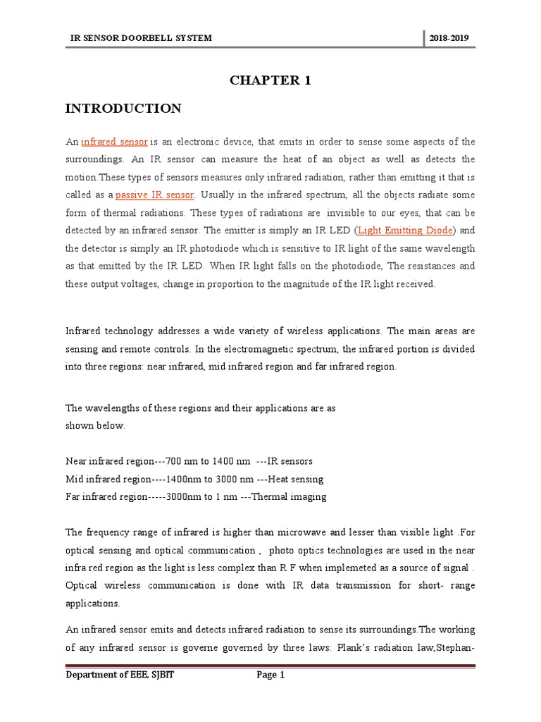 17 - Mini Project Report | PDF | Infrared | Diode