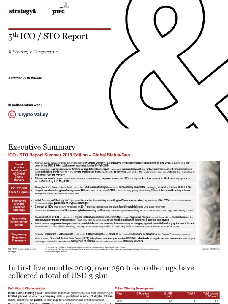 5 ICO / STO Report: A Strategic Perspective | PDF | Cryptocurrency ...