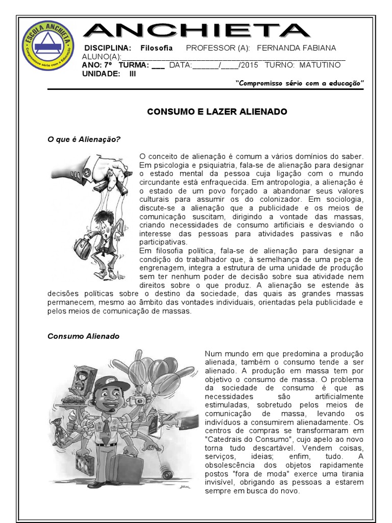 Consumo e Lazer Alienado | PDF | Lazer | Comunicação