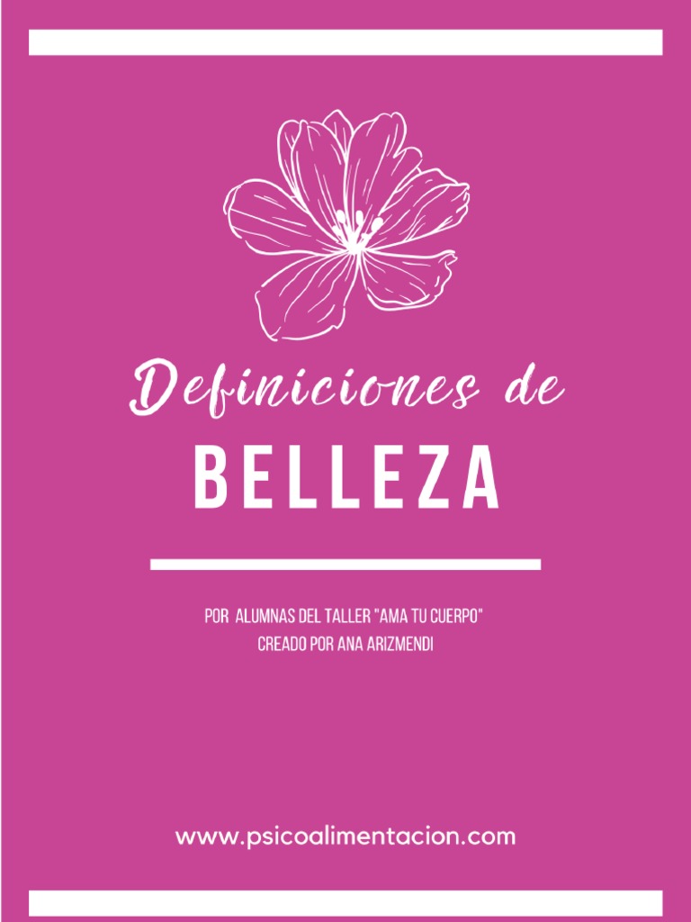 Definiciones inspiradoras de belleza | PDF | Belleza | Alma