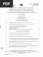 CXC Csec Technical Drawing 2017 June p2 | PDF | Technical Drawing ...