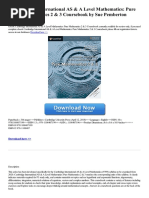 Pure Math 2 & 3 Solutions | PDF