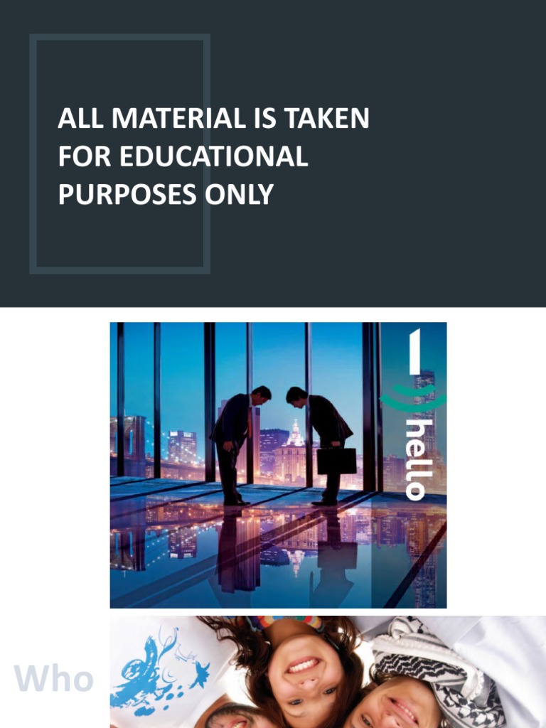 Lesson 1 English 1 | PDF