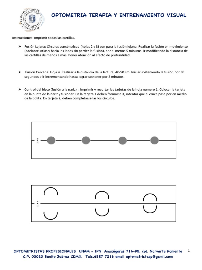 Fusión Binocular en Terapia Visual | PDF | Optometría | Visión