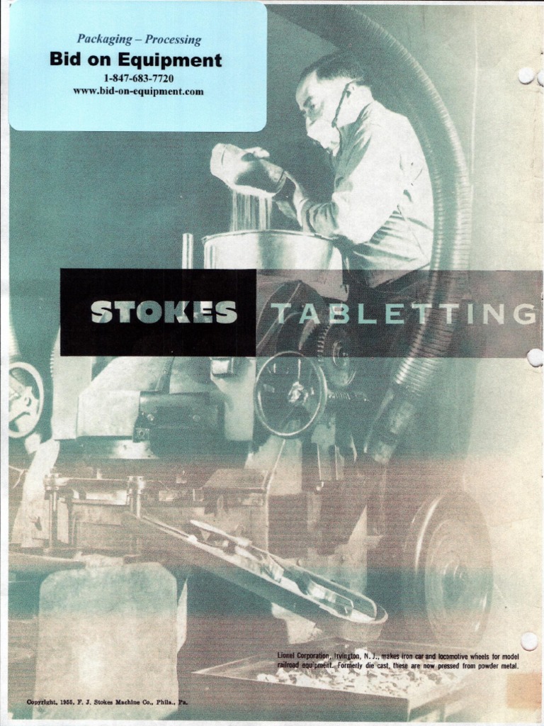 STOKES Tabletting - General Brochure | PDF | Tablet (Pharmacy) | Ceramics