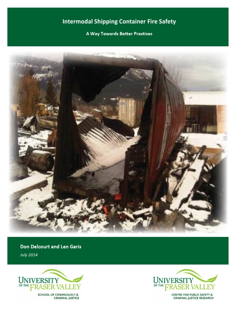 Shipping Container Fire Safety Guide | PDF | Combustion | Gasoline