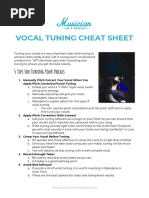 Mixing Midi Drums Cheat Sheet | PDF
