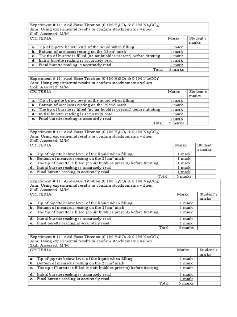 Chemistry Lab Experiments: Titration, Reaction Rates, and Heat of ...