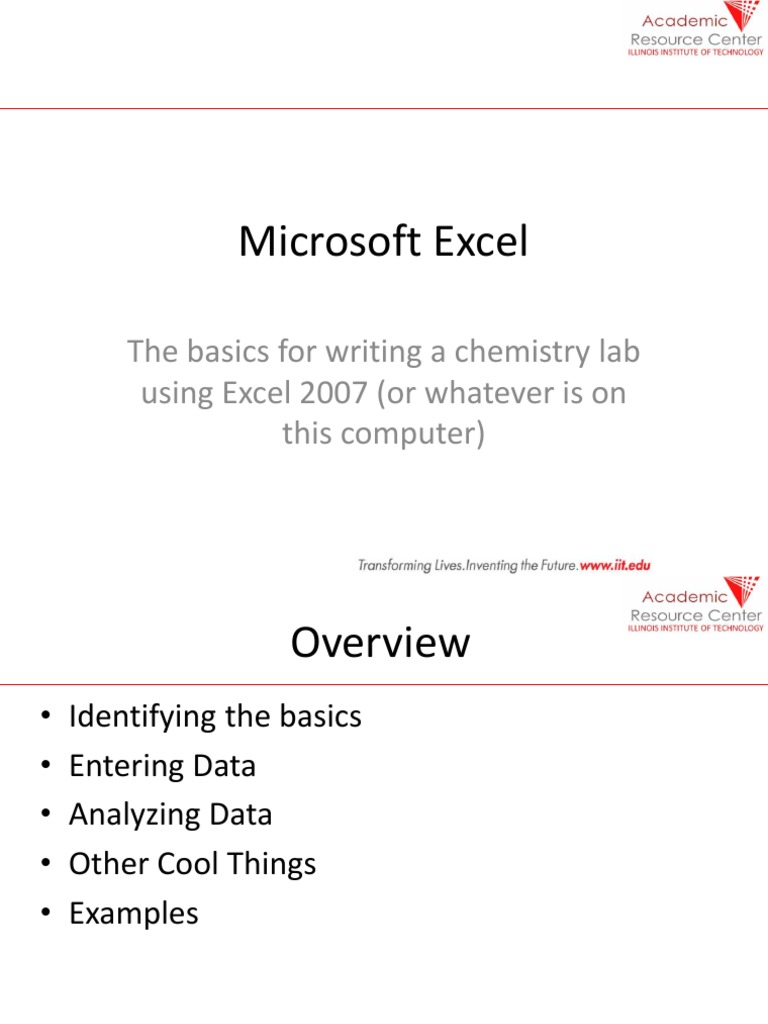 Excel Chem PDF | PDF | Microsoft Excel | Formula