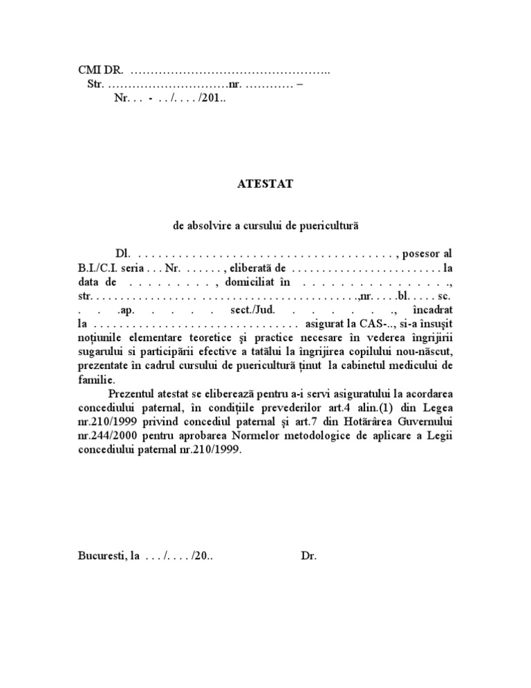 Atestat.curs.Puericultura