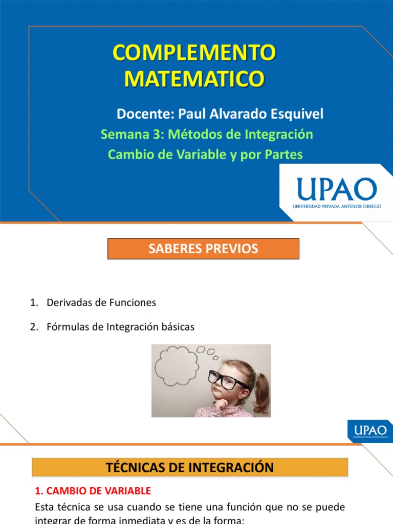 Complemento Matematico | PDF | Integral | Álgebra