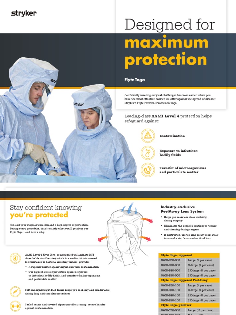 Flyte Toga Brochure | PDF | Surgery | Infection