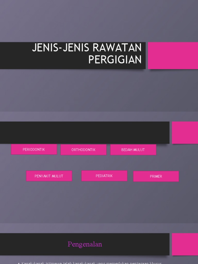 Jenis-Jenis Rawatan Pergigian | PDF
