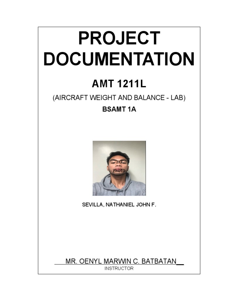 Project Documentation Weight and Balance | PDF