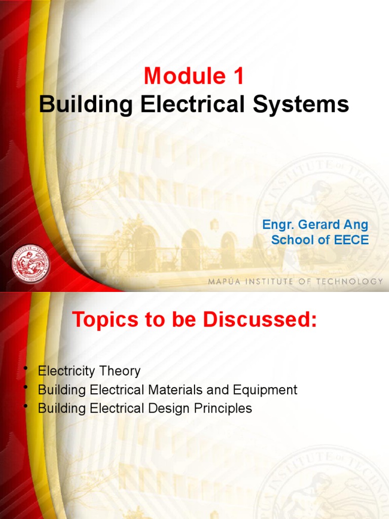 Engineering Utilities Module 1 | PDF | Series And Parallel Circuits | Electric Current