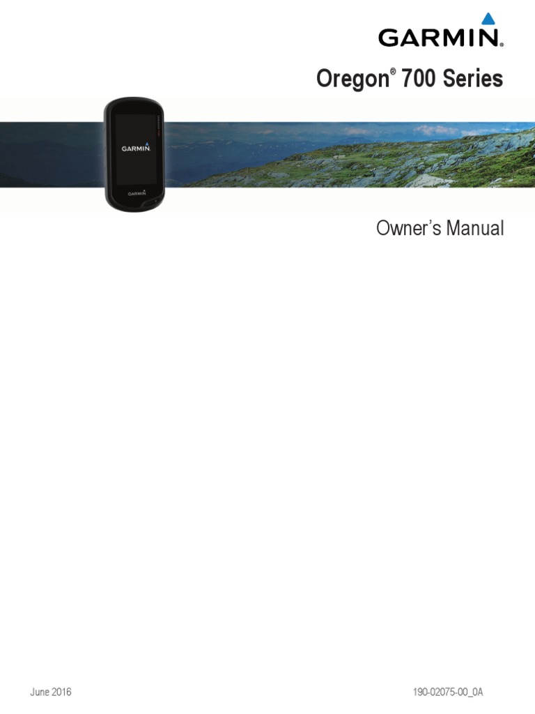 Garmin Oregon 700 Series Owner's Manual | PDF | Smartphone | Usb