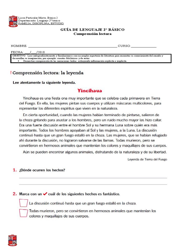Guia de Leyenda y Carta | PDF | Comunicación humana | Comunicación