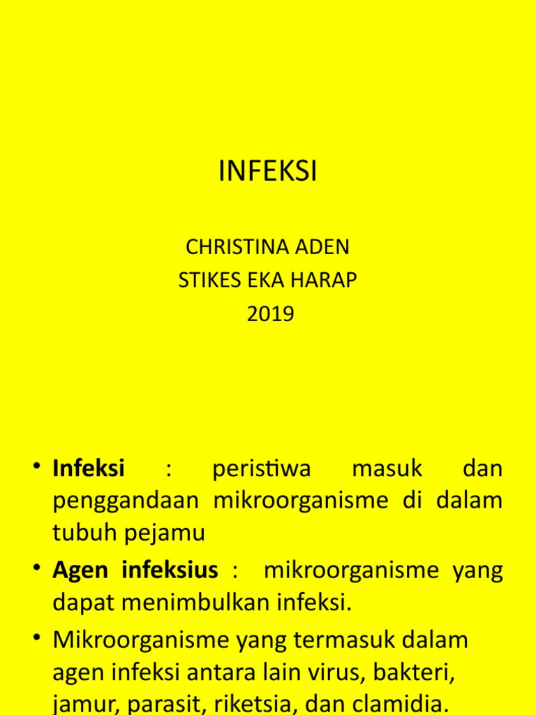 Mekanisme Infeksi Agen Penyebab Penyakit | PDF | Pengembangan Diri ...