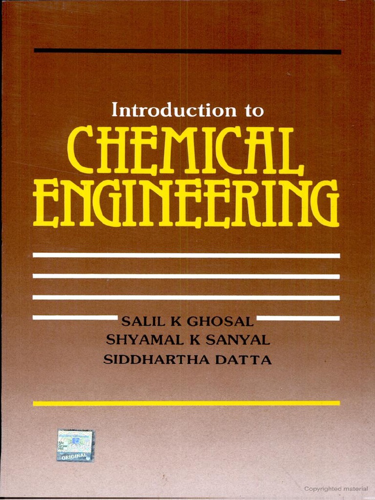 Introduction To Chemical Engineering PDF | PDF