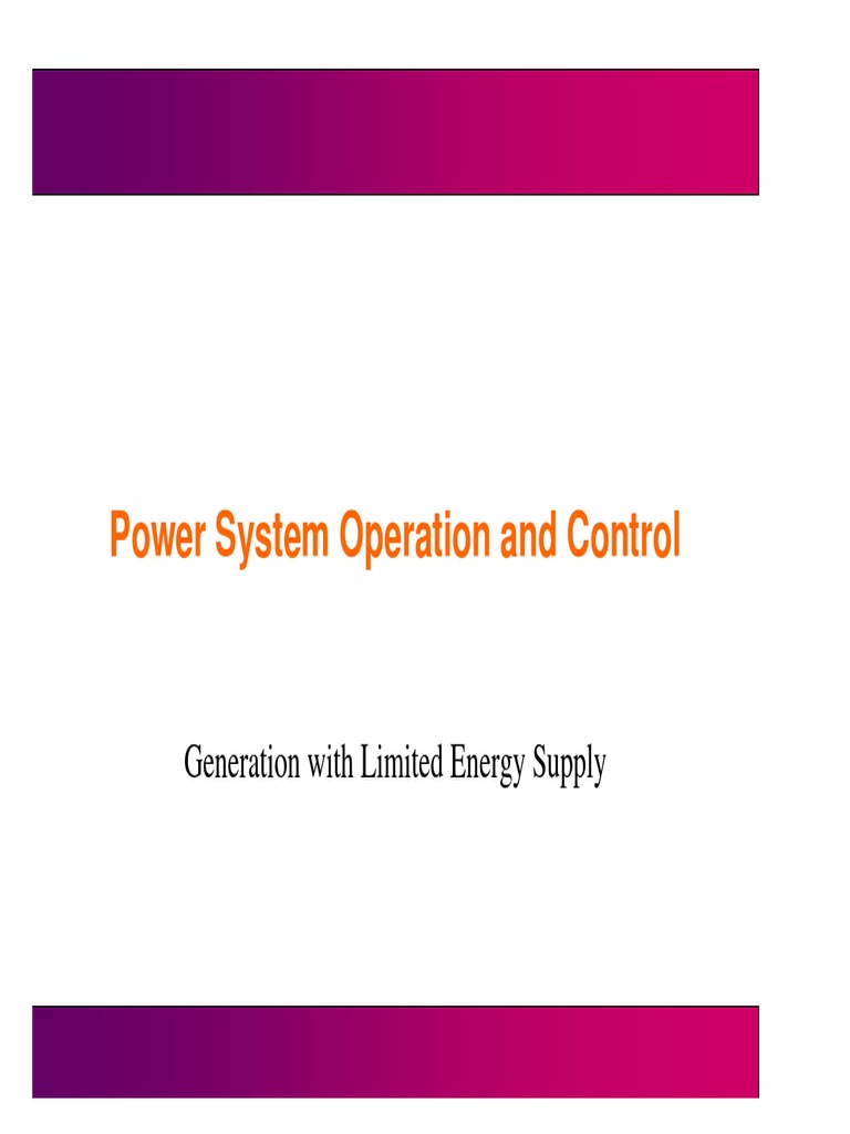 Lecture8 Generation With Limited Power Supply | PDF | Mathematical ...