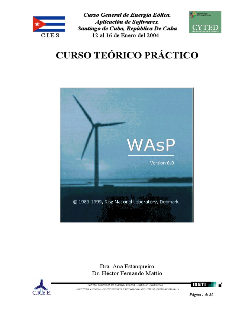 Manual Curso WAsP PDF | PDF | Meteorología | Archivo de computadora