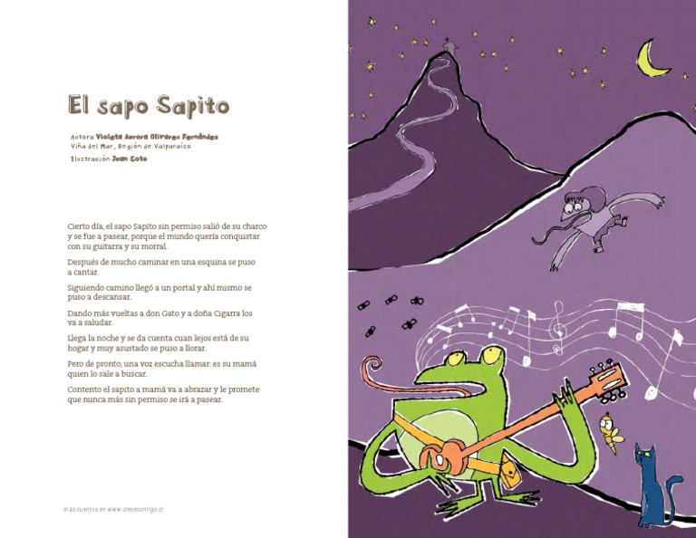 El Sapo Sapito Pdf Pdf Arte Poesía