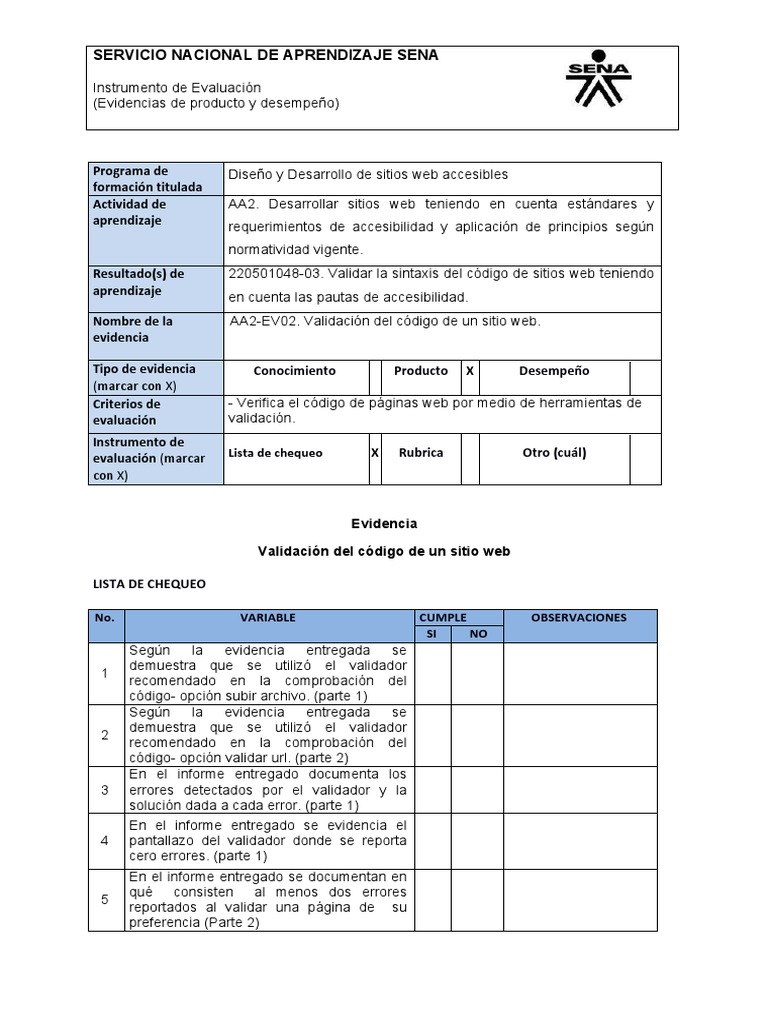 IE AA2 EV02 Validacion Codigo Sitio Web | PDF