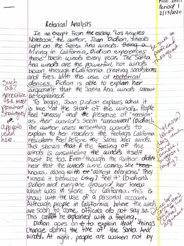 La Notebook Essay | PDF | Rhetoric