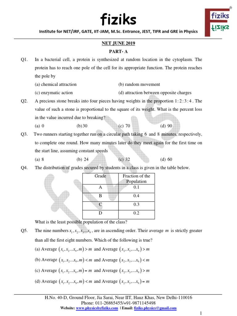 Csir Net Previous Year Question Papers PDF | PDF | Waves | Orbit