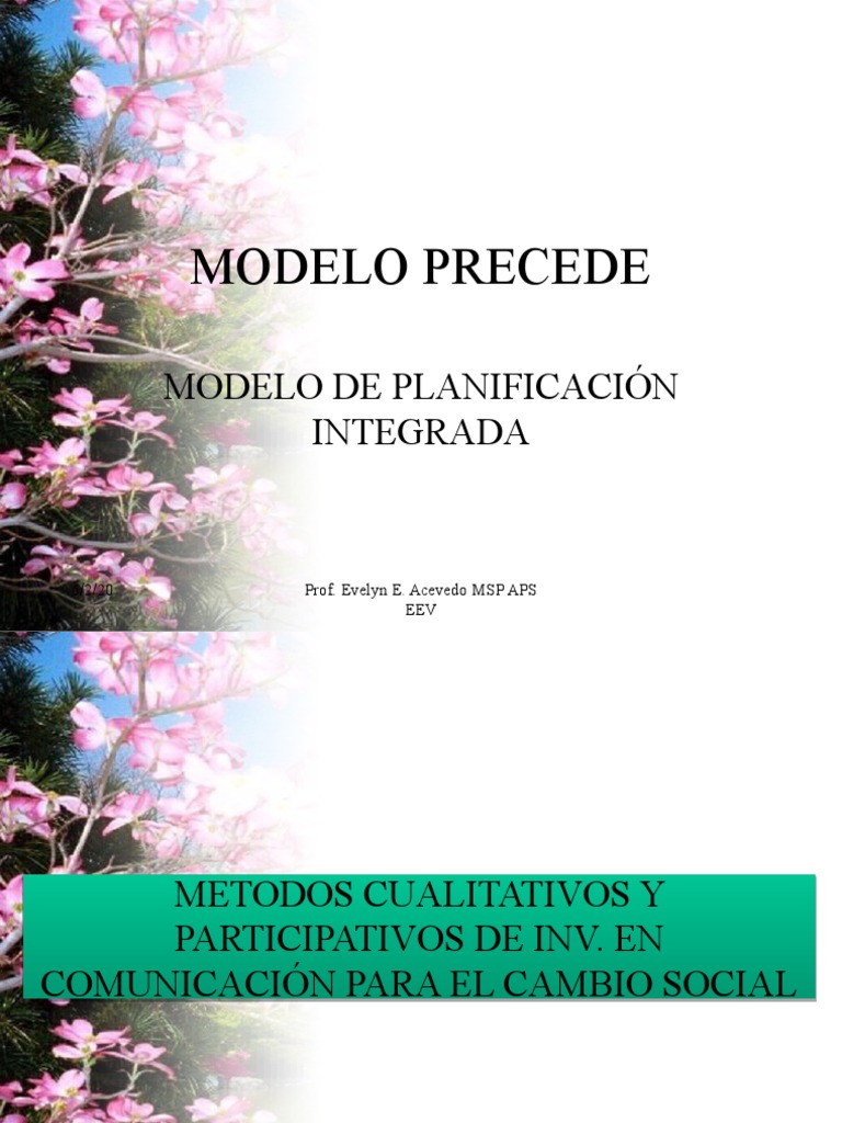 Modelo Precede | PDF | Obesidad | Comportamiento