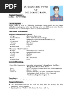Bangladeshi CV Template | PDF | Bangladesh | Vocational Education