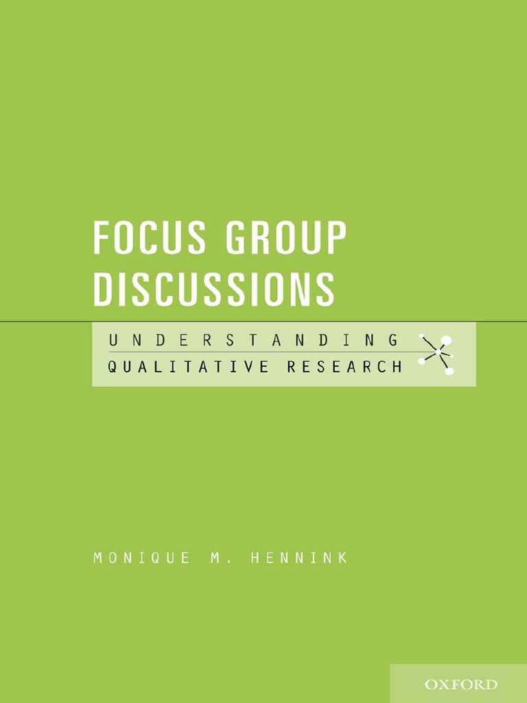 Focus Group Discussions | PDF | Focus Group | Survey Methodology