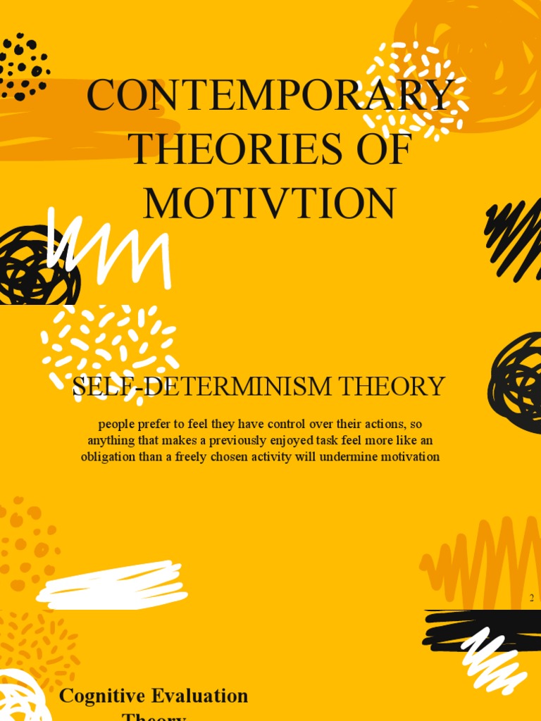 Contemporary Theories of Motivtion | PDF | Motivation | Motivational