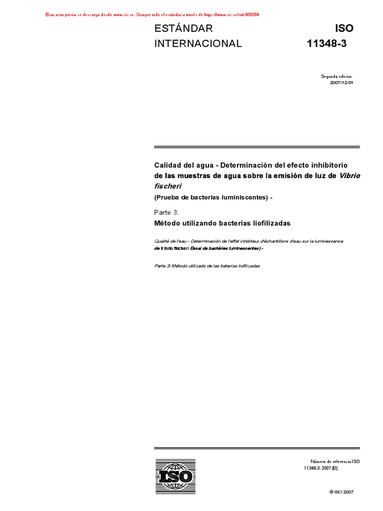 ISO 11348 3 2007 EN - Pdf.en - Es | PDF | Organización internacional ...