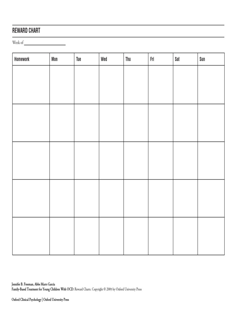 Basic Reward Chart | PDF | Psychology | Behavioural Sciences