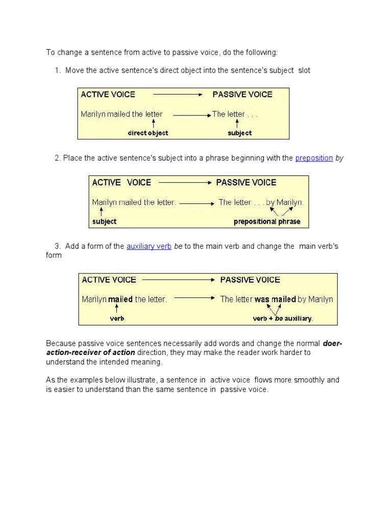 Preposition: Action-Receiver of Action Direction, They May Make The ...