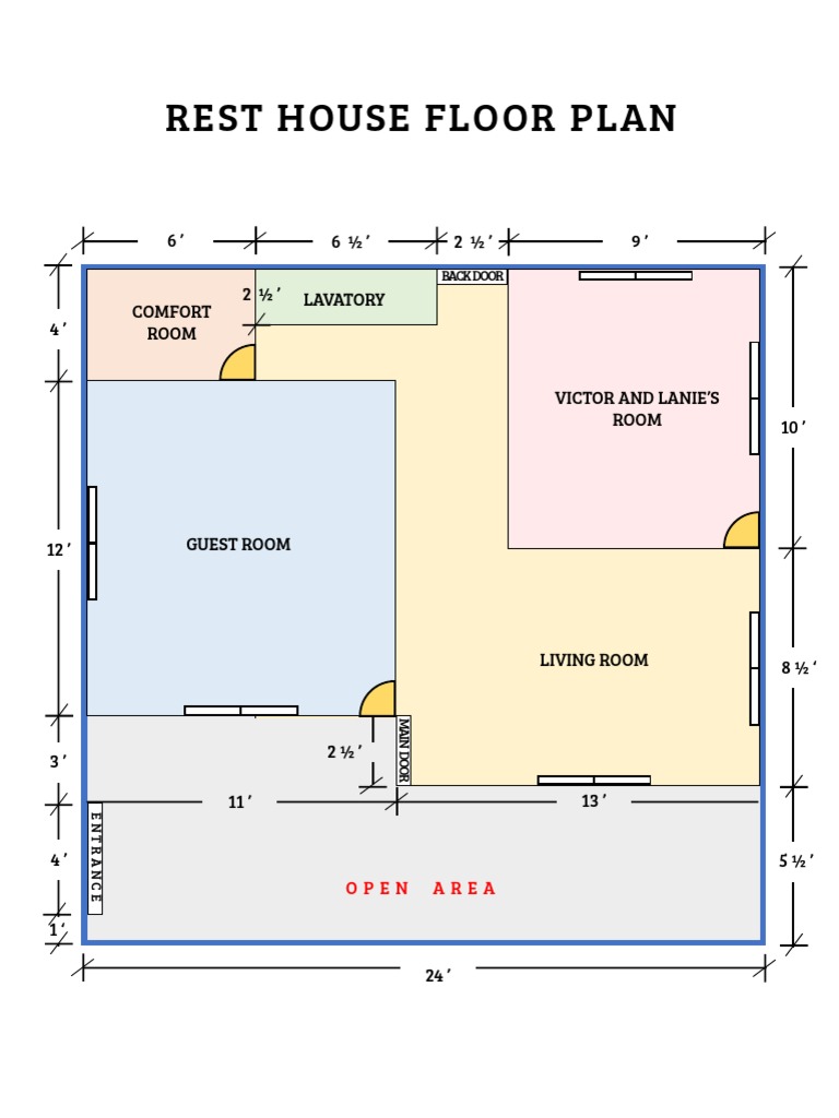Rest House Floor Plan V2 | PDF
